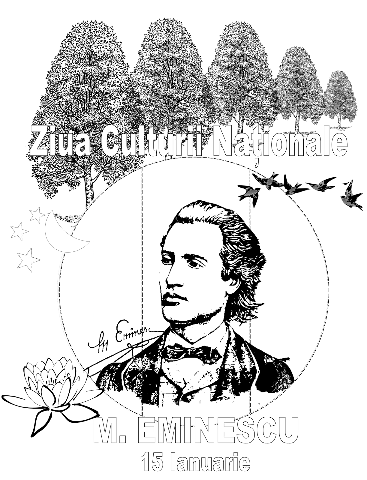 Activitate completă: 15 Ianuarie-„Dor de Eminescu” (ecusoane, fișe ...