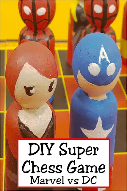 DIY Party Mom: Marvel vs DC DIY Superhero Chess Game