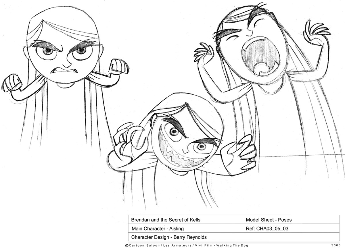 Living Lines Library: The Secret of Kells (2009) - Main Character: Aisling