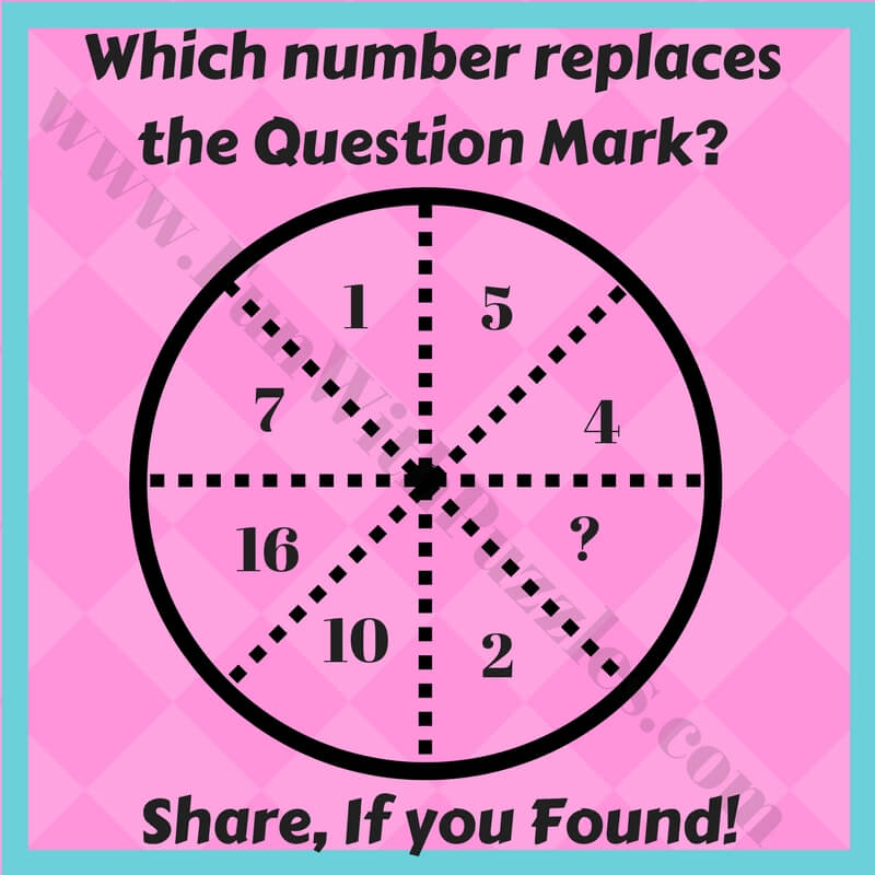 Find the Missing number in the Circle Puzzle Questions-Fun With Puzzles