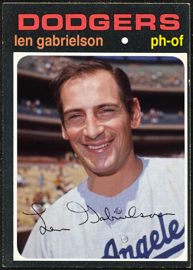 WHEN TOPPS HAD (BASE)BALLS!: NOT REALLY MISSING IN ACTION- 1971 LEN ...