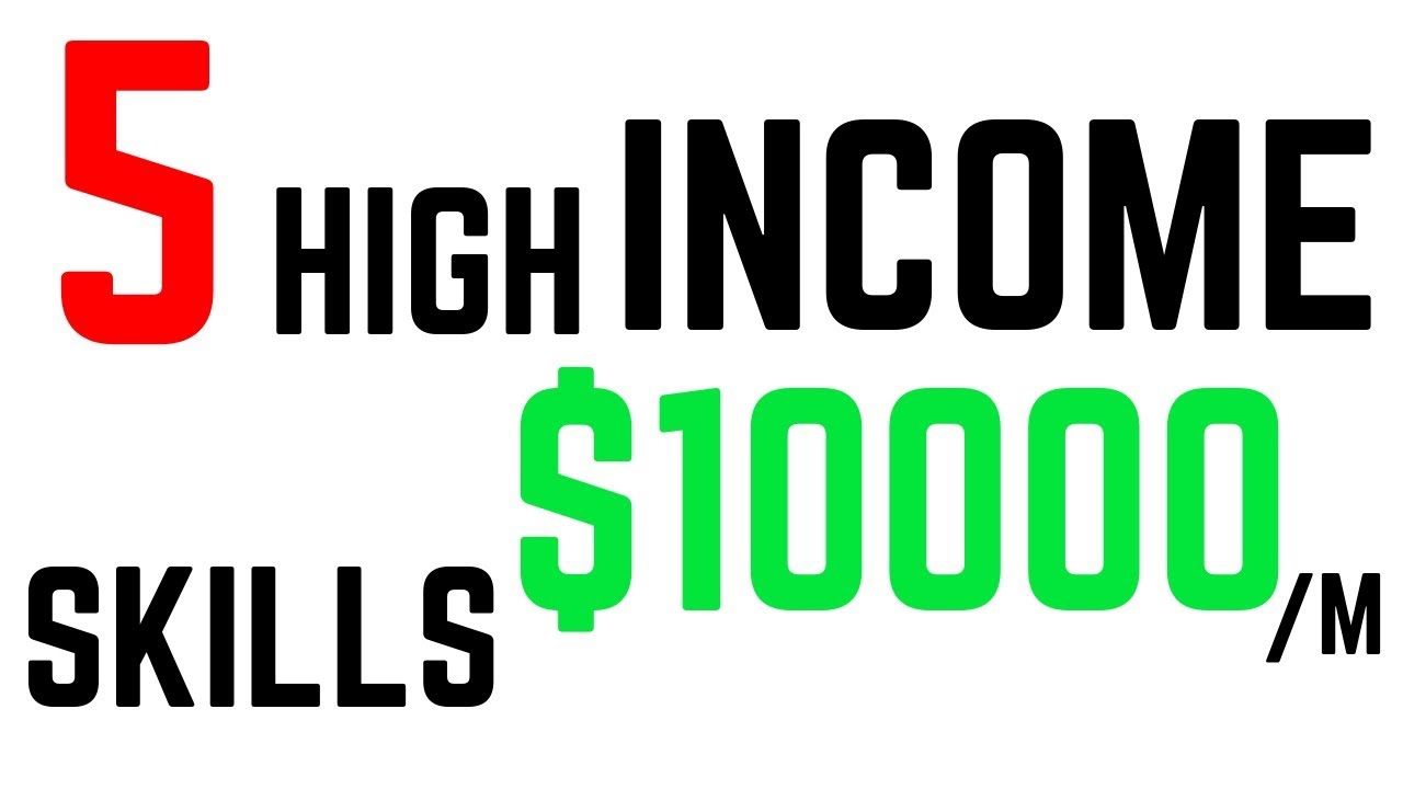 Top 5 High income skills which make you millionaire in your early 20s