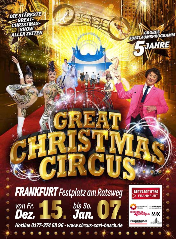 GREAT CHRISTMAS CIRCUS (D): A Frankfurt dal 15 dicembre | SCXS