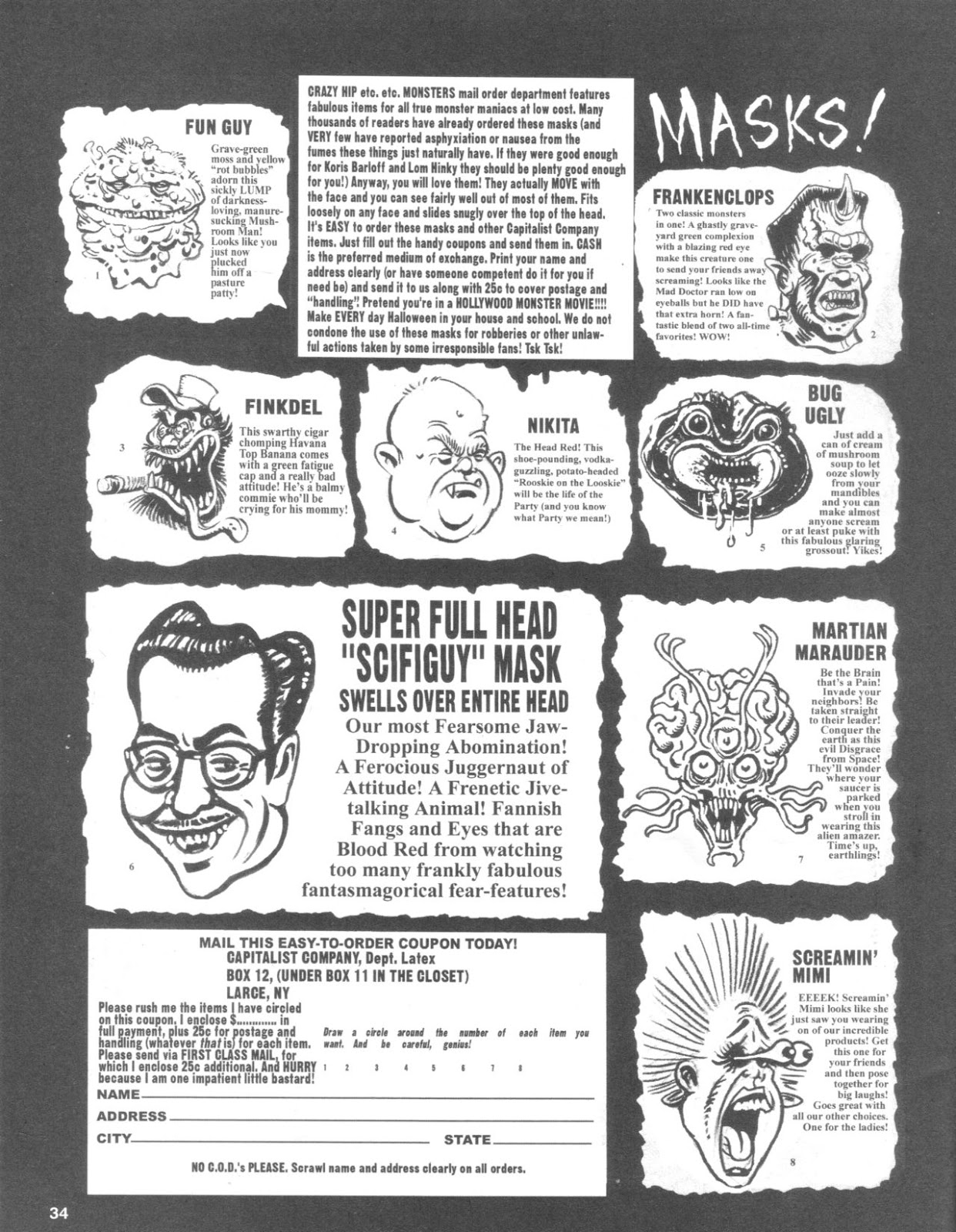 Blood Curdling Blog of Monster Masks: September 2012