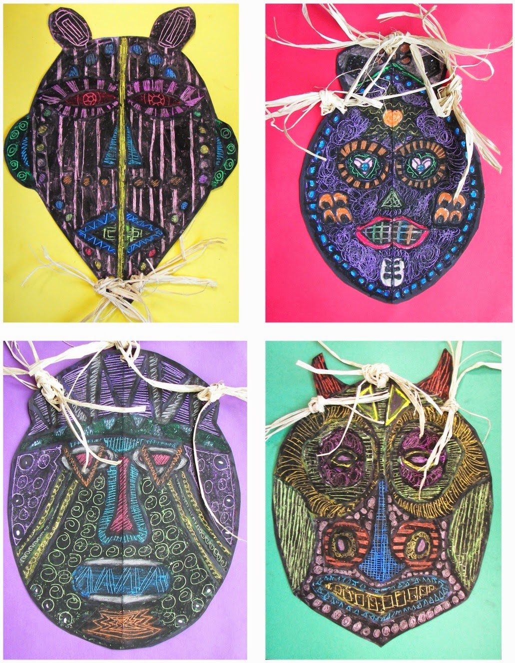 The Rolling Artroom: African Mask Design (4th-6th Grade)