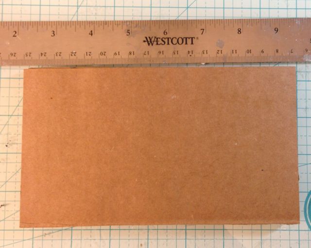 Making a Base for a Little Cardboard House - Paper Glitter Glue