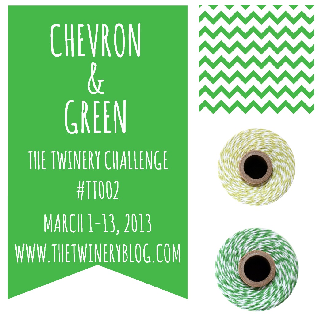 iEmbellish: The Twinery's Green Chevron Challenge