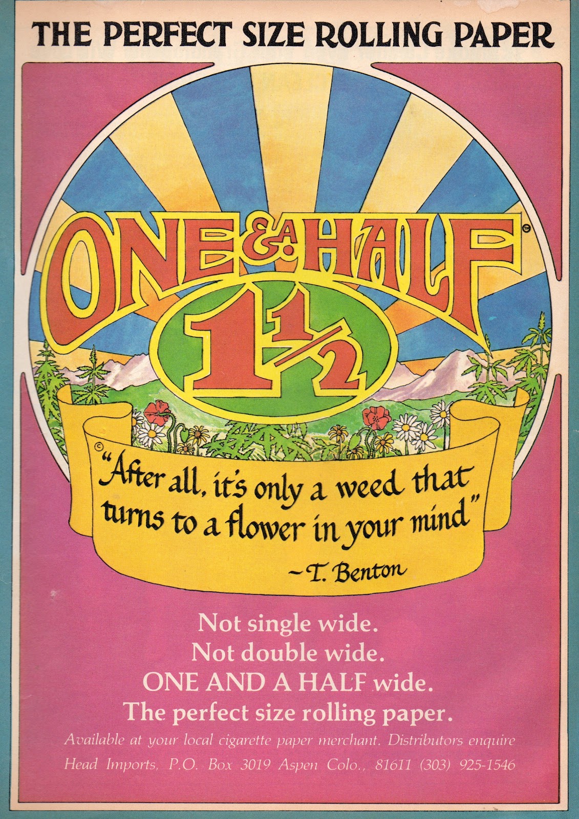 Toys For The Mind: One And A Half Rolling Papers By Head Imports