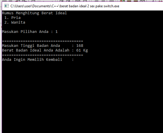 Tutorial C 6 Program Sederhana Menggunakan Pemilihan If Else Dan Case ~ Tutorial Belajar Coding