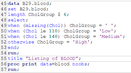 Sas Practice Problem: SAS Assignment #Praxis