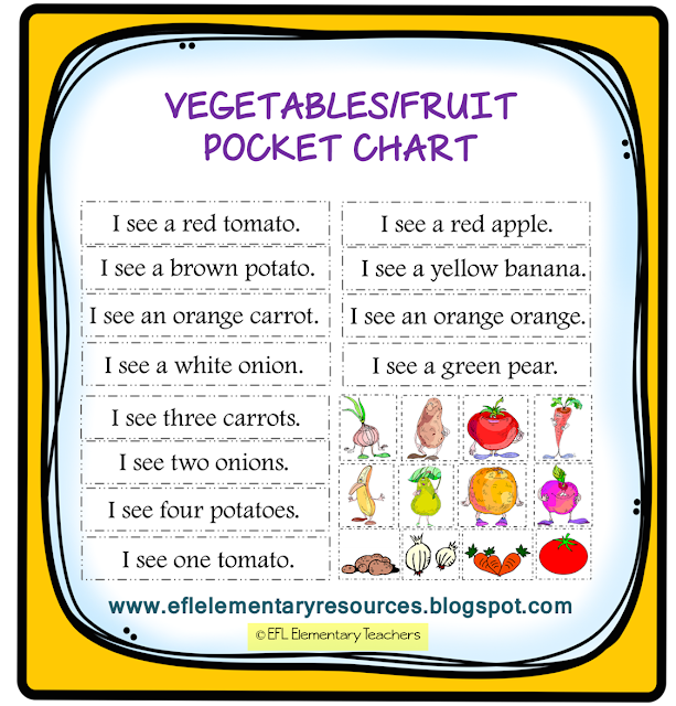 EFL Elementary Teachers: Fruit and Vegetable Theme