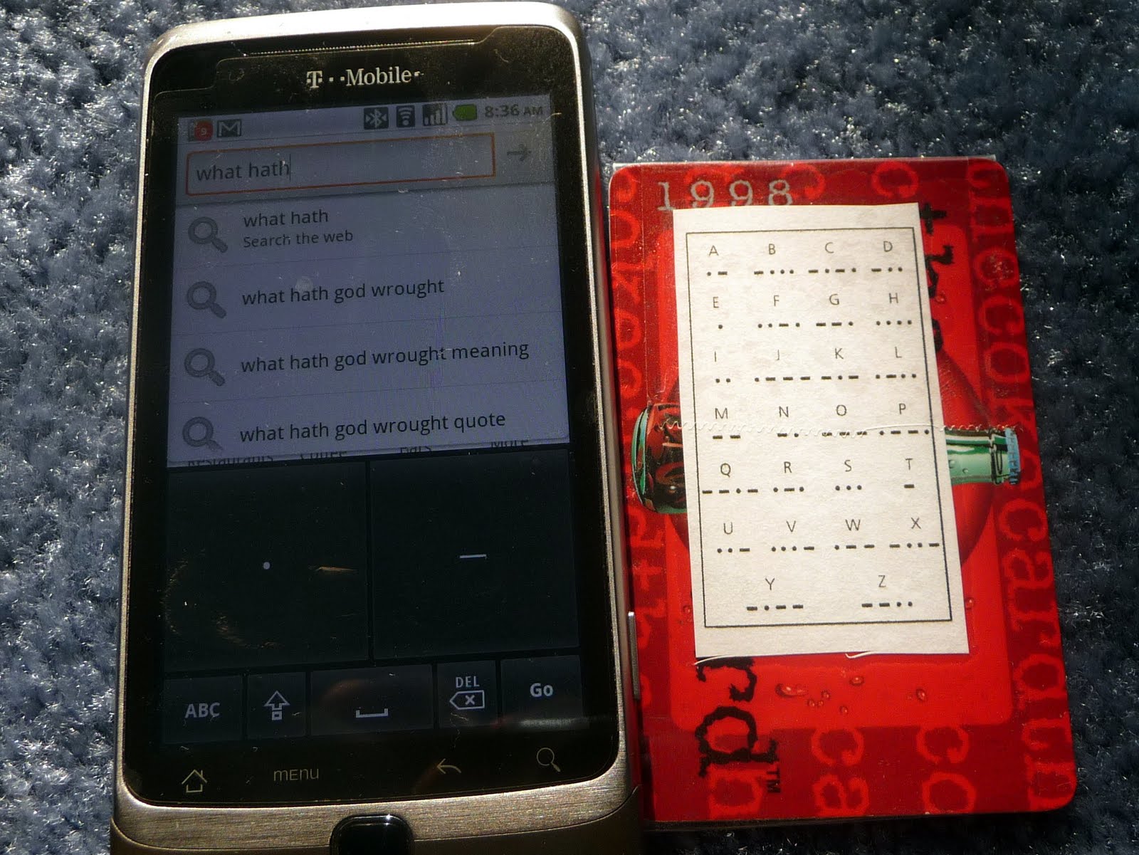 Ben's Journal: Phone Friday: Morse Code Keyboard - Fun and Useful?