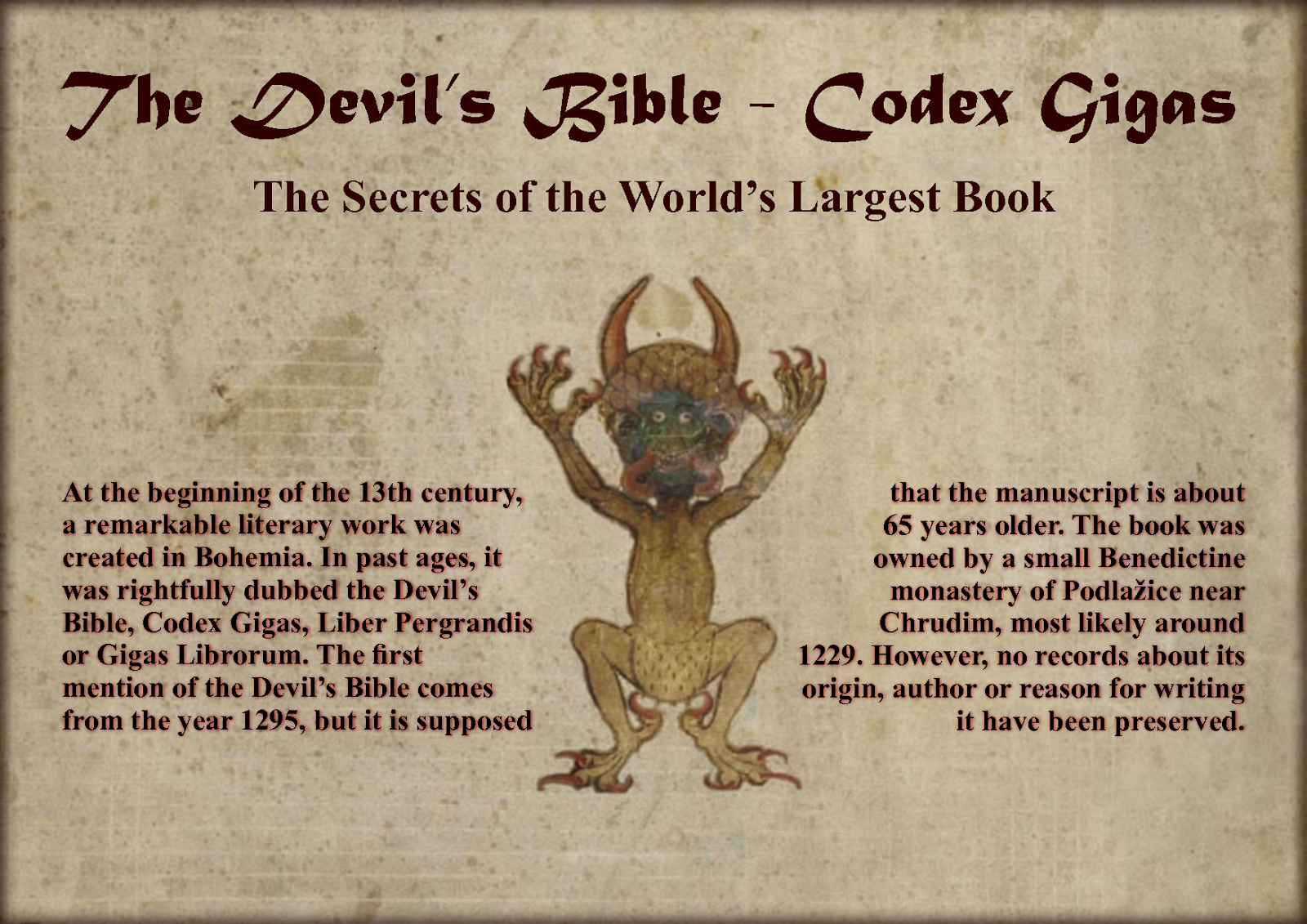 MUY INTERESANTE SPAIN: ''CODEX GIGAS'',LA EXTRAÑA HISTORIA DE LA BIBLIA ...