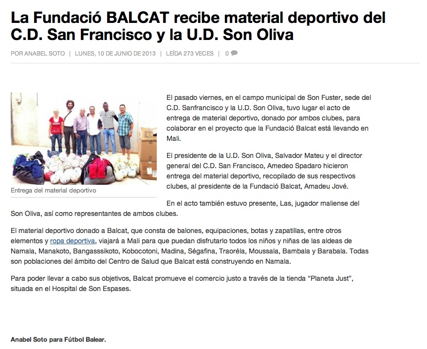 Fundació Balcat: de juny 2013