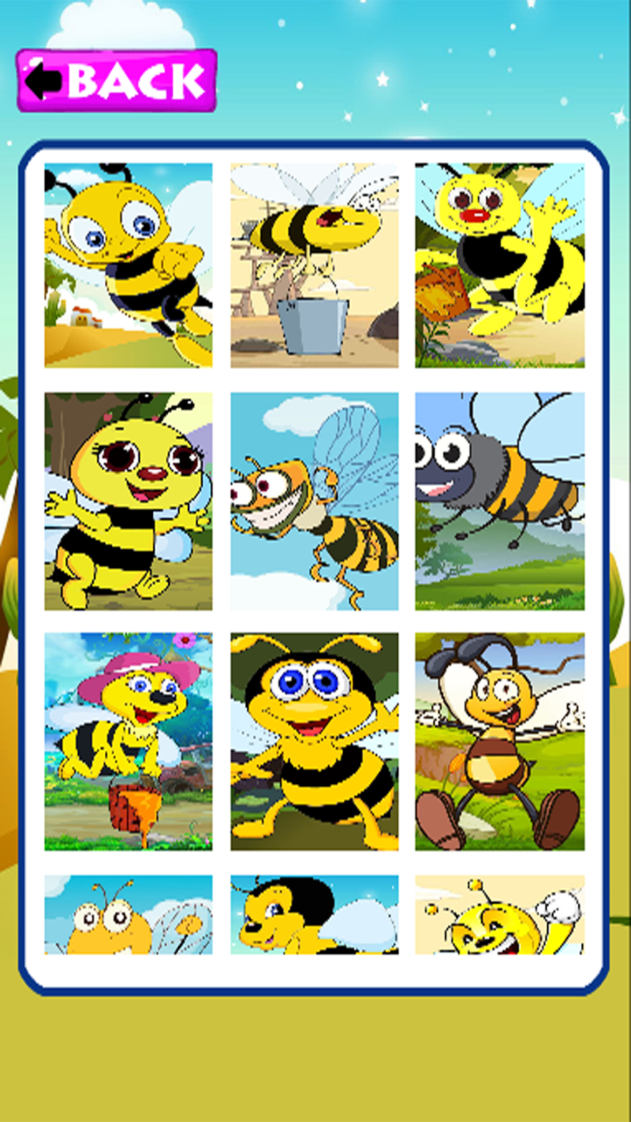 Learning Picture Bee And Jigsaw Puzzle Games