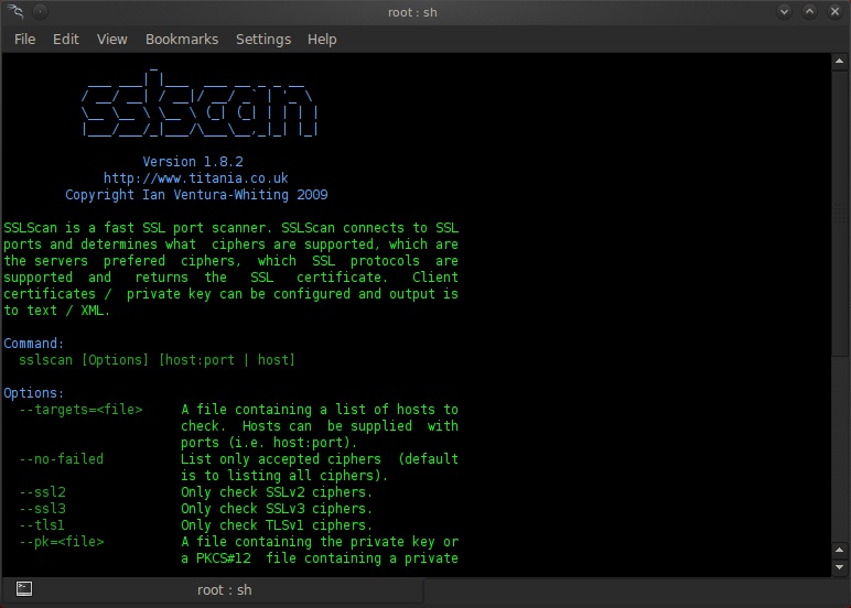 Ido Naor: SSLScan v1.8.2 - Fast SSL Scanner