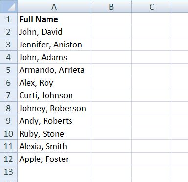 Exchange the knowledge: Split text into multiple columns in excel
