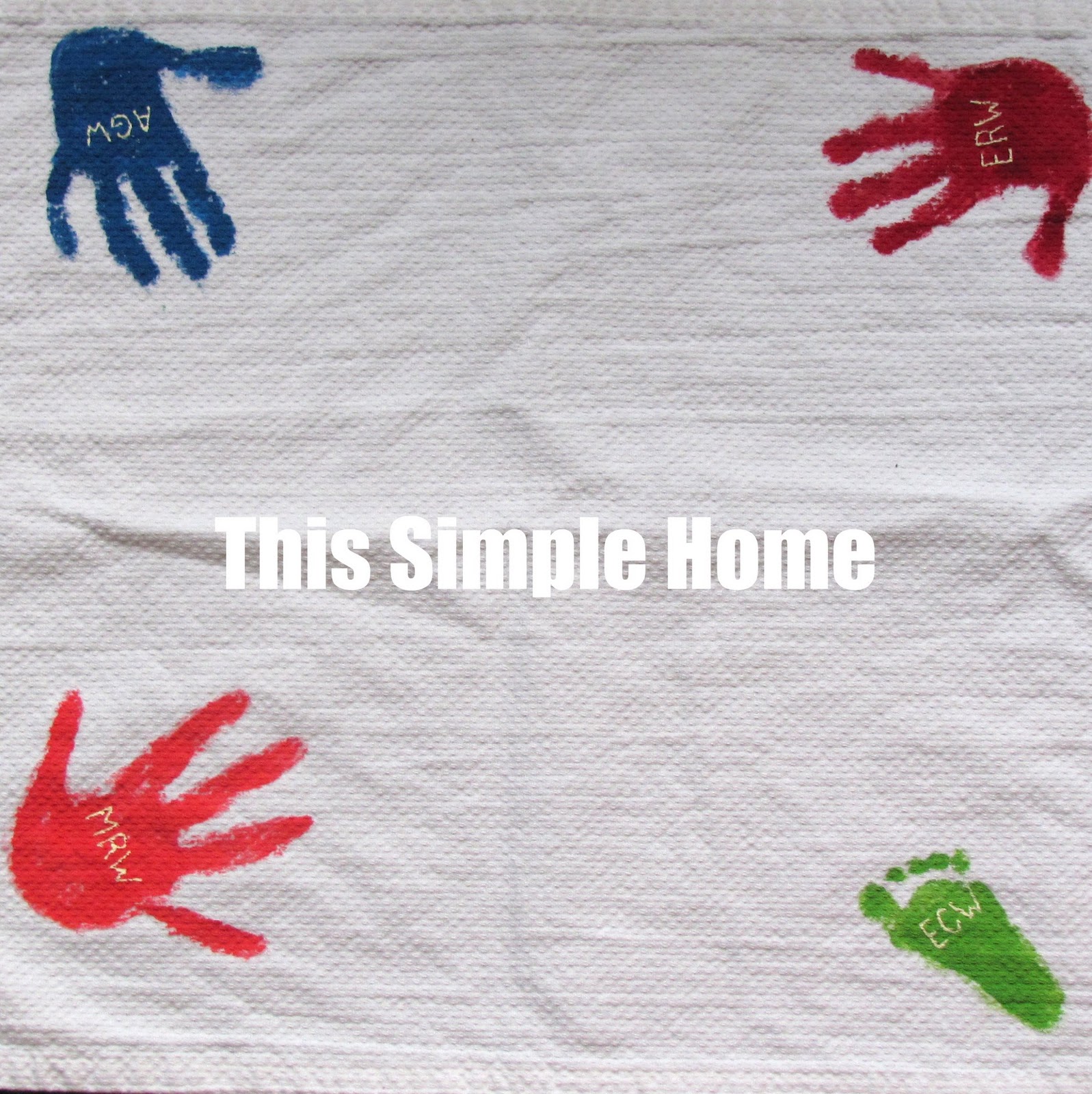 Hand Print Towel {Mother's Day Gift} - This Simple Home