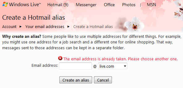 How to use Hotmail Aliases ~ Security Garden