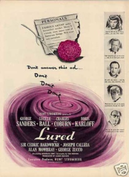 Classic Movie Ramblings: Lured (1947)
