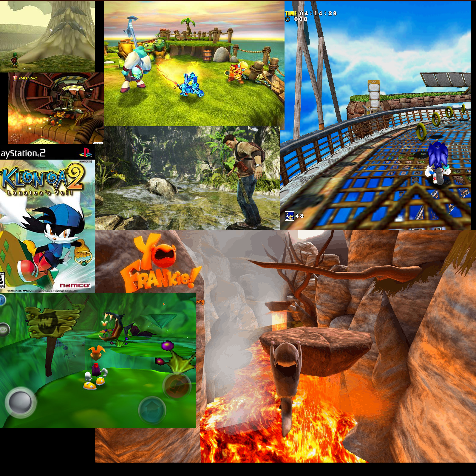 Limited polys: Moodboard for game