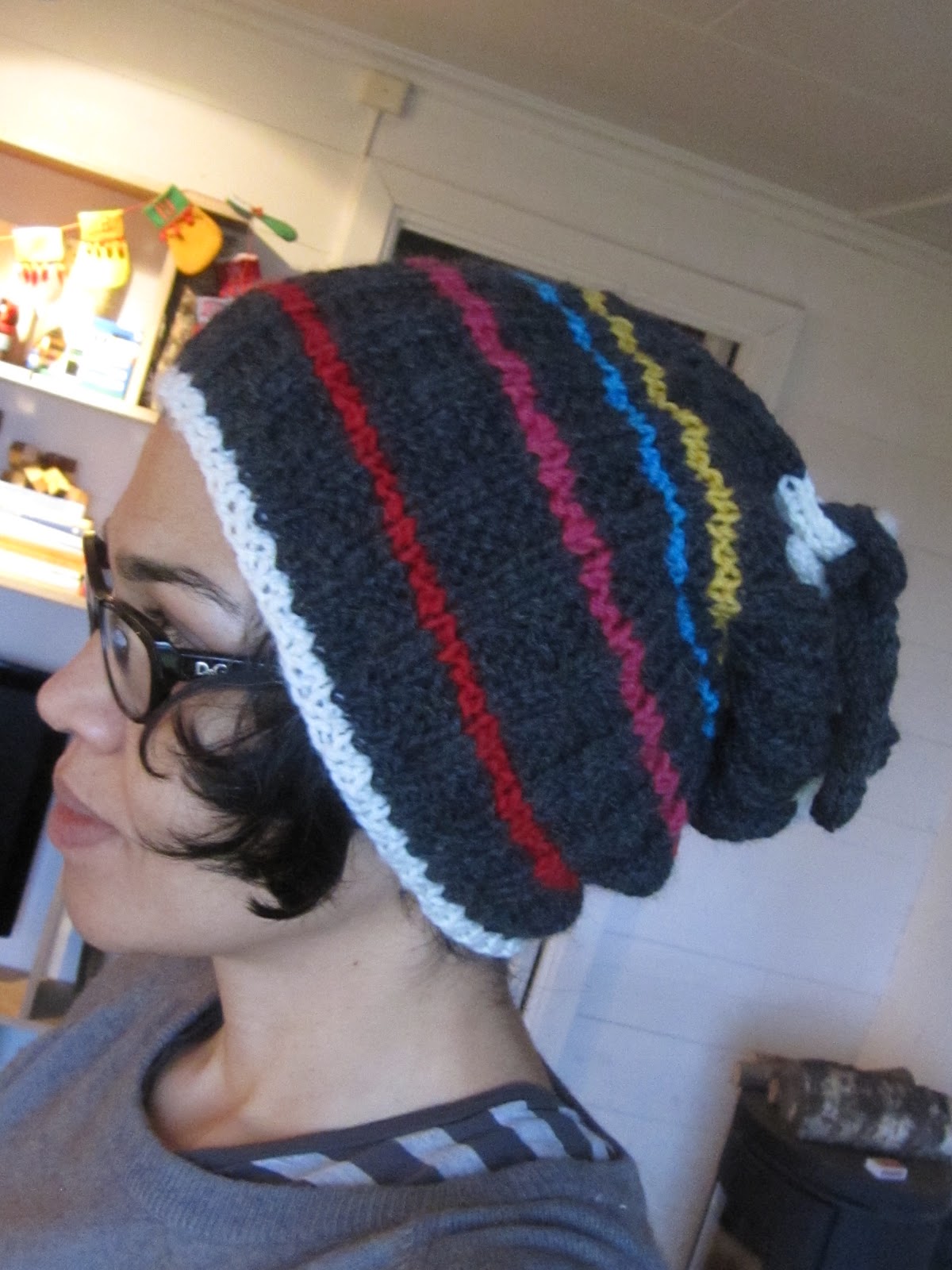 Alpaca Draw String Cowl Hat pattern