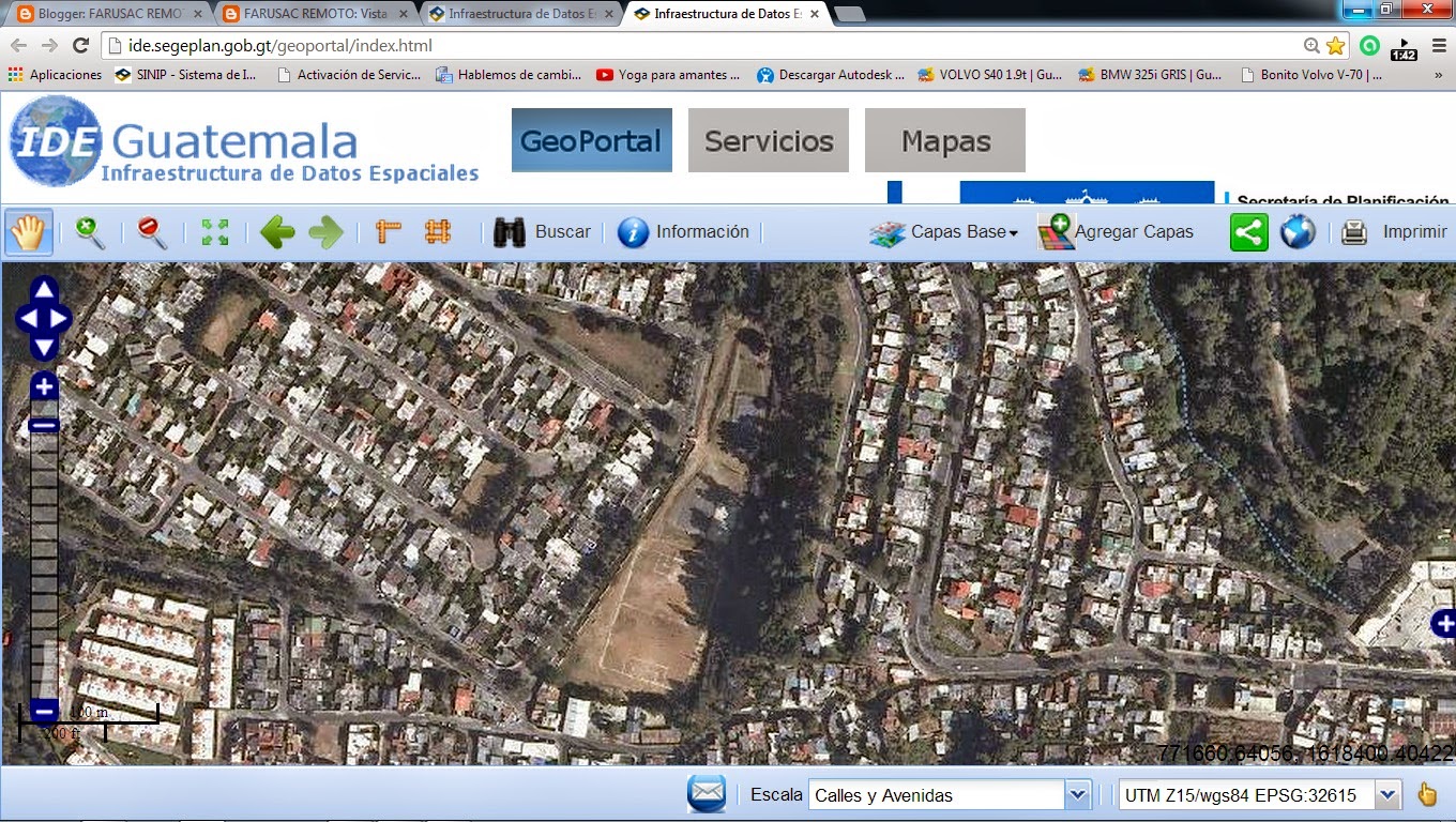 FARUSAC REMOTO: ORTOFOTOS DE GUATEMALA EN COORDENADAS