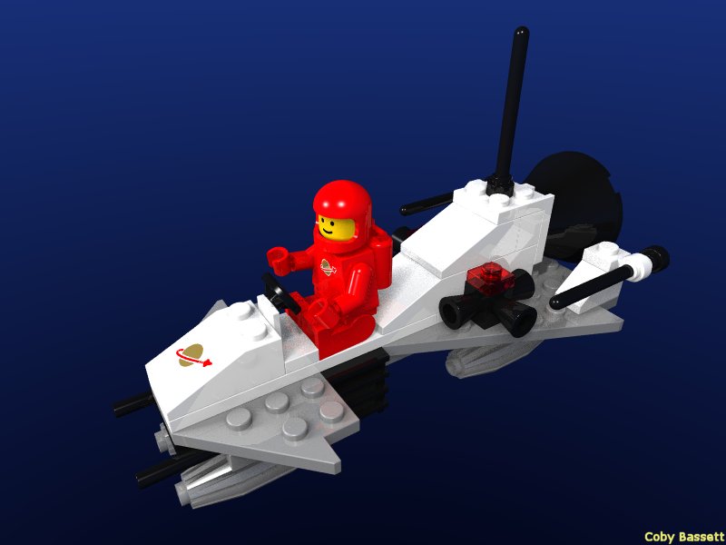 Ray-Traced Lego Mania: 6842 - Shuttle Craft