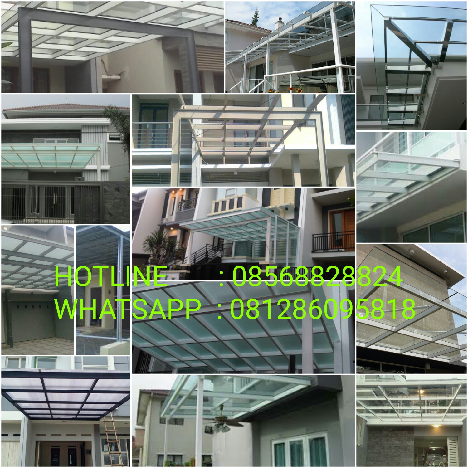 Canopy Kaca Tempered Bandung - Telp : 0821-2005-1928 | Jasa Pemborong ...