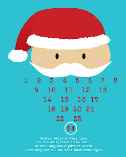 Santa Countdown Free Printable – [ One Velvet Morning ]