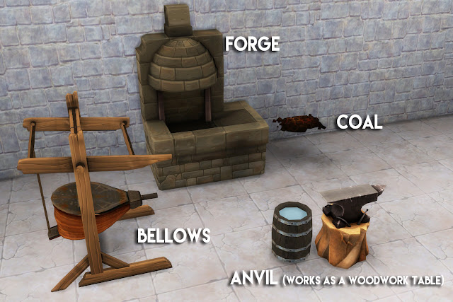 TS4: Blacksmith Set | History Lover's Sims Blog