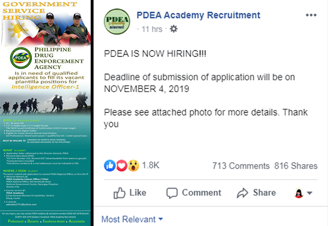 Civil Service Exam PH: PDEA Job Vacancy: Intelligence Officer 1 ...