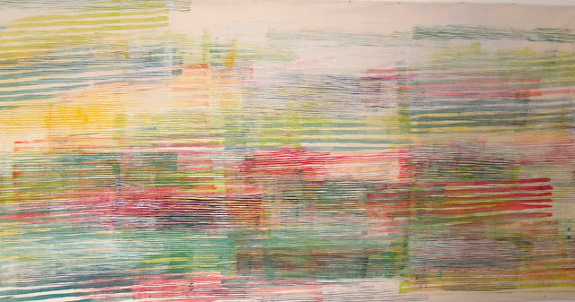 Marie Van Gysel: grande impression sérigraphie sur toile 2008