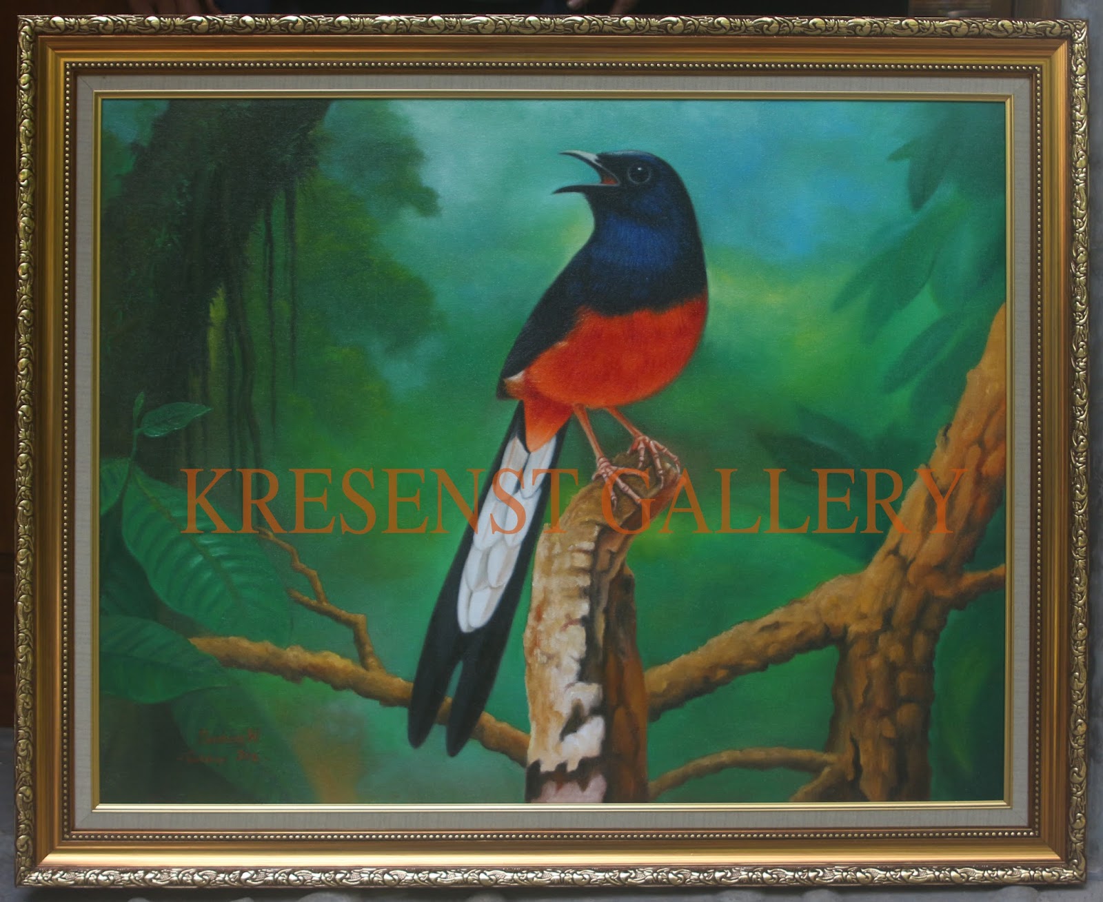 KRESENST ART PAINT STUDIO: LUKISAN BURUNG MURAI