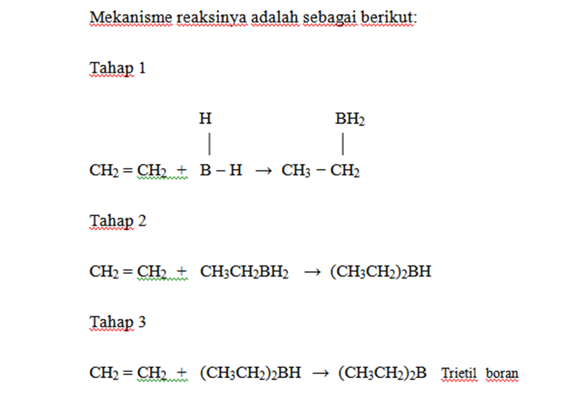 .: REAKSI ADISI PADA ALKENA