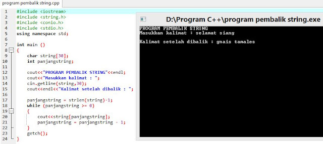 Contoh program manipulasi string pada pascal dan c++ - Blog for Learning