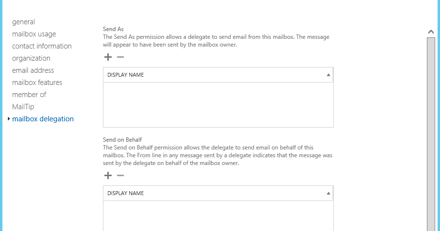 Send as and send on behalf of permissions in Exchange 2013 ~ Peter ...