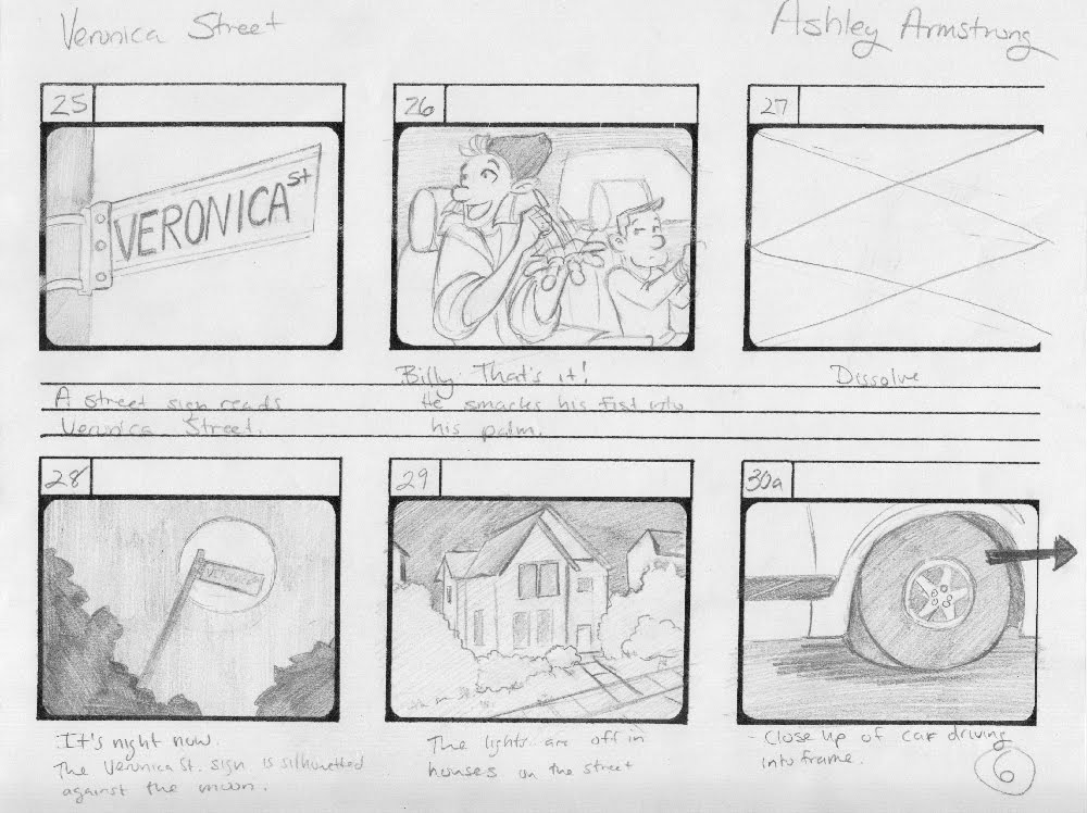Ashley's Art: Veronica Street Storyboards
