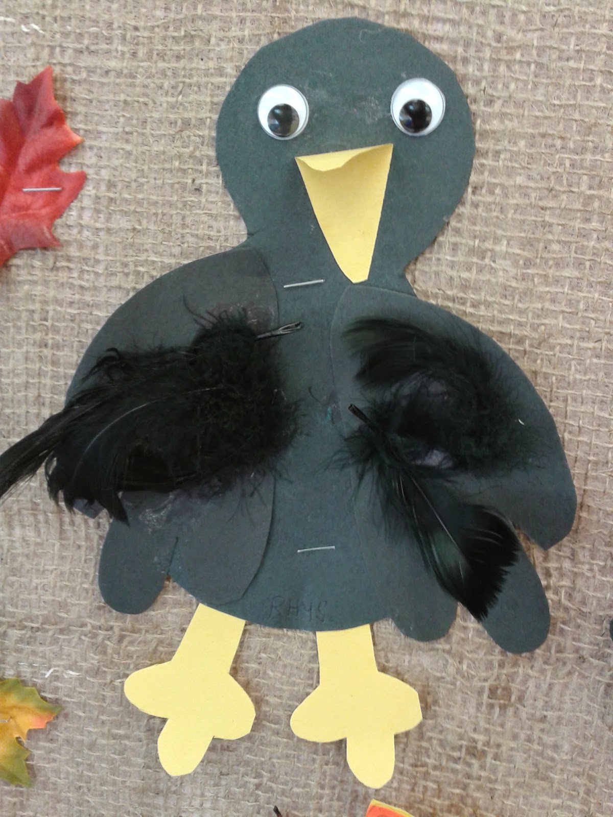 Teach Easy Resources: Fall Bulletin Board Idea and Free Crow Template