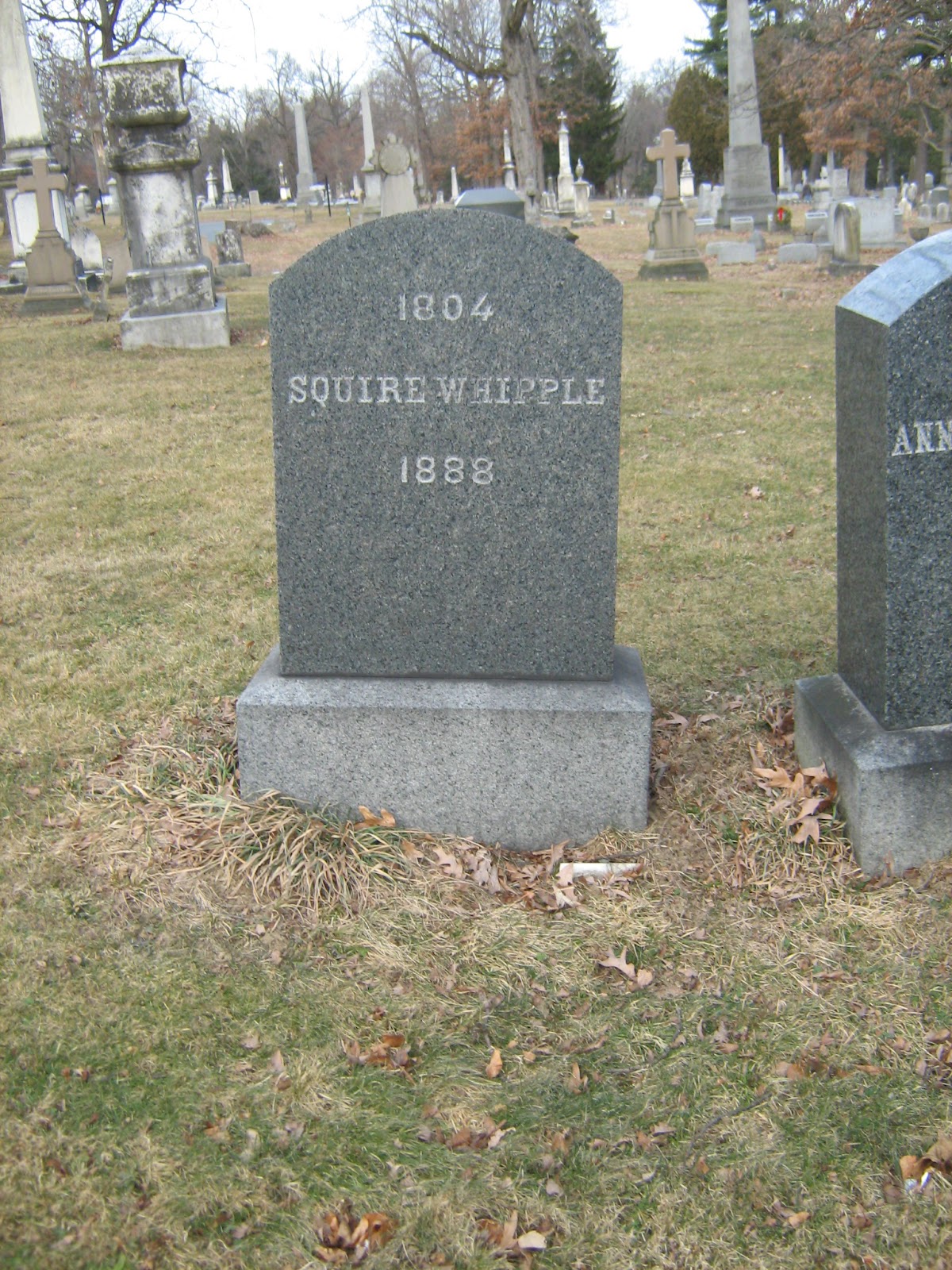 Albany Rural Cemetery - Beyond The Graves: Squire Whipple