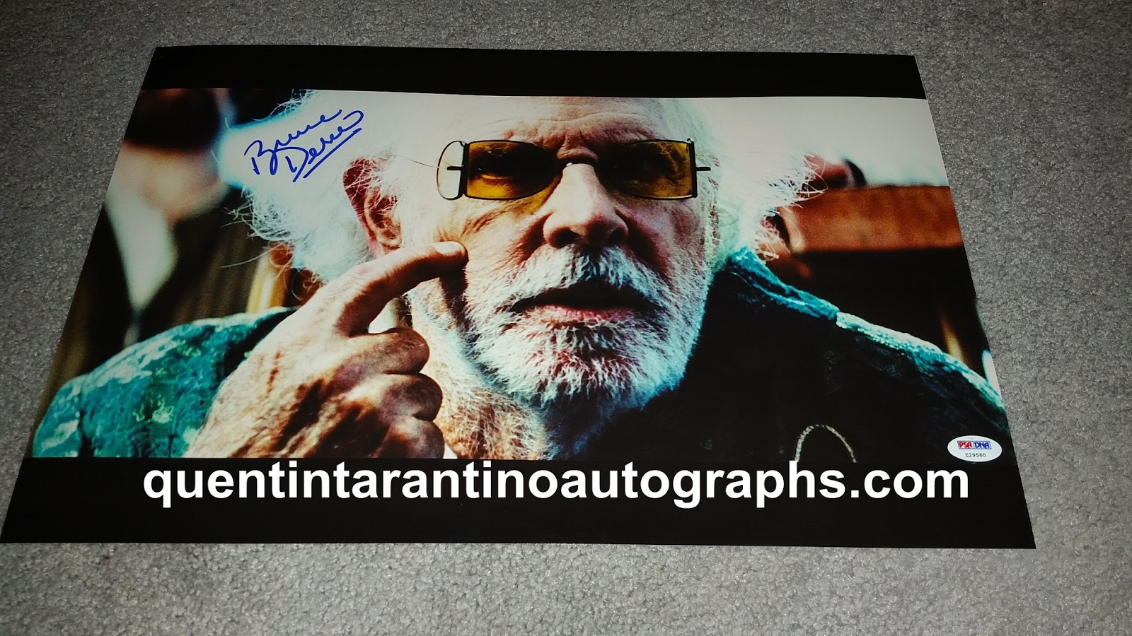My Quentin Tarantino Autograph Collection Bruce Dern Aka Old Man