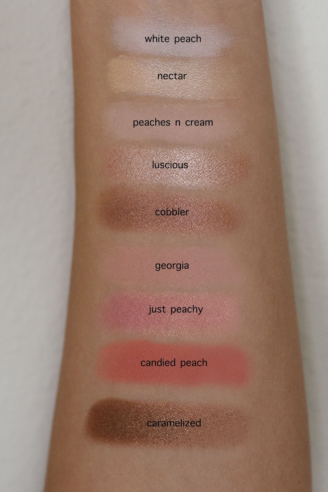 Peach Palette Swatches & Review