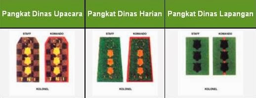Catatan Rupa-Rupa: Tanda Pangkat Tentara RI dan AS