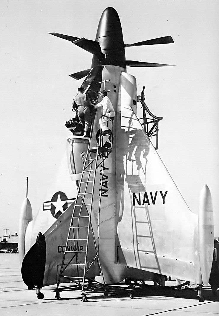 FDRA - Fuerza Aérea: Caza VTOL: Convair XFY-1 Pogo