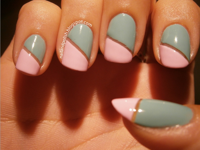 Nail & Polish: Two Tone Nails & I'm a Half Marathon Finisher!!