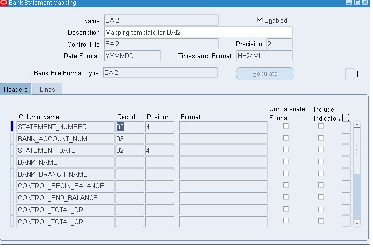 Bank Statement Loader in R12 | Oracle Techno & Functional
