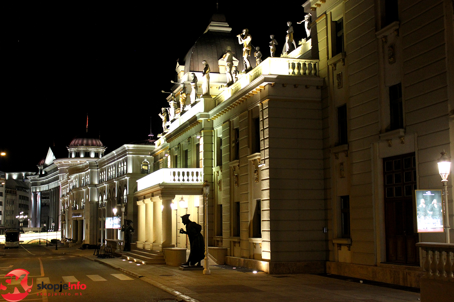 Ohne Kommentar - Hauptplatz Filip II Makedonski in Skopje