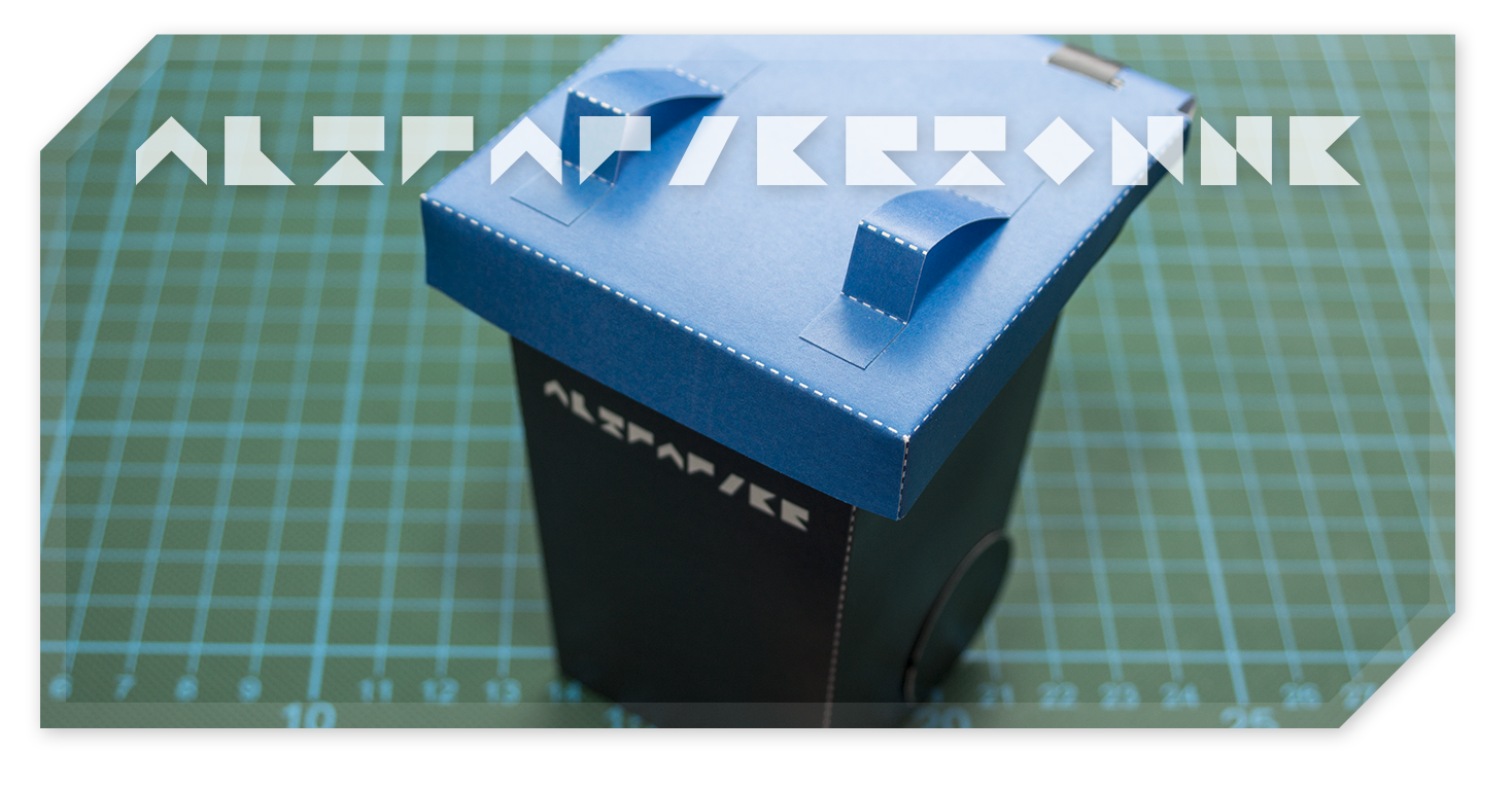 Waste Bin Papercraft | Papercraft Paradise | PaperCrafts | Paper Models ...