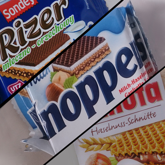 Chwile zasłodzenia: wafelki Knoppers, Rizer, Hanuta