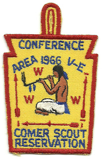 This Old Boy Scout Patch: 1966 Area V-E Conference Patch & Camp Comer